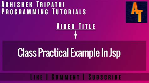 Class Example In Jsp Part 8 Jsp Tutorial Call Java Class From Jsp Jsp Using Method Classes