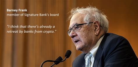 Barney Frank Member Of Signature Banks Board And The Author Of Dodd Frank Act Are We The