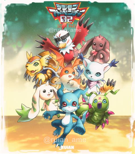 Tailmon Patamon Terriermon V Mon Lopmon And More Digimon And More Drawn By Ruian Ame