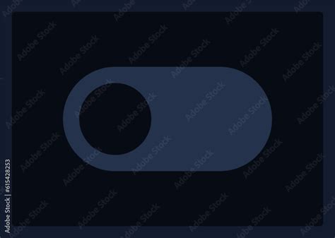 toggle button in off mode ui element template editable isolated vector