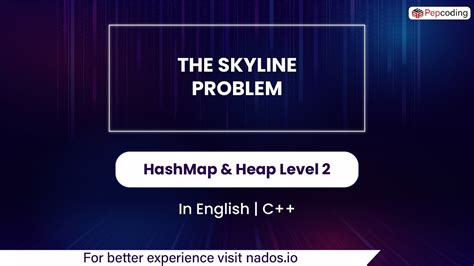 the skyline problem module hashmap and heap in english cpp video 50 youtube