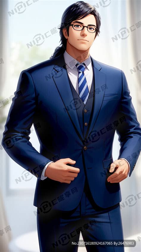 Ai创作图马头 绅士 皮克斯动画风格 带着眼镜 穿着西服 3d模型 彩色辛烷值渲染 完美光影 电影质感 高清 昵图网