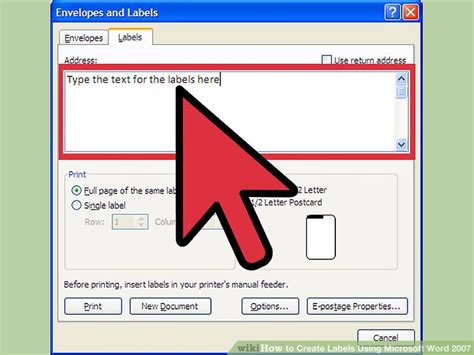 How To Create Labels Using Microsoft Word Steps