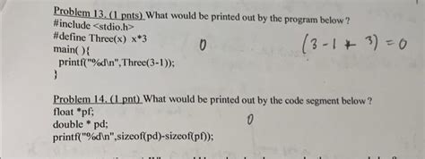 Solved 13 And 14 Can You Explain Why The Answer Is 0