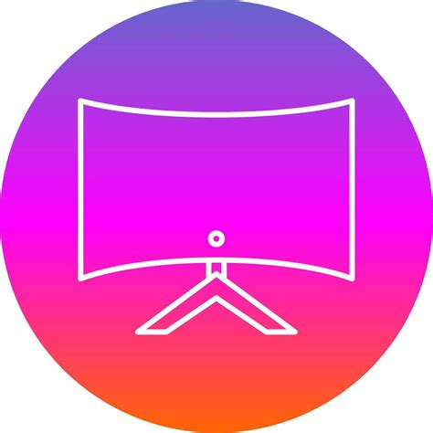 Computer Line Gradient Circle Icon 38799811 Vector Art At Vecteezy