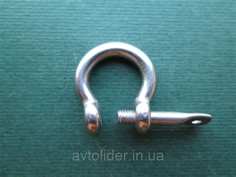 Скоба такелажная OMEGA с невыпадающим пальцем, нержавеющая сталь А4 ...