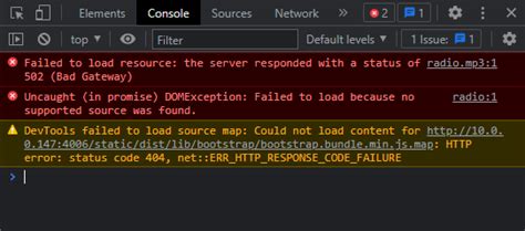 Domexception Failed To Load Because No Supported Source Was Found But