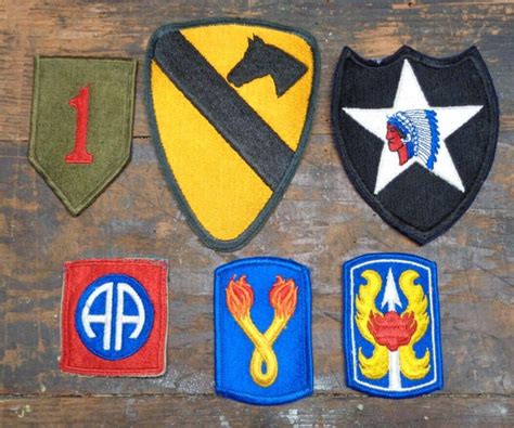 Vietnam Vintage Us Army Airborne Cavalry Infantry Brigade And Division