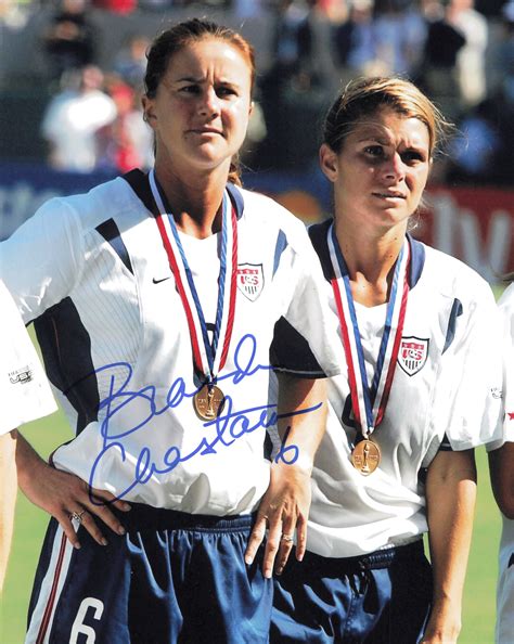 Brandi Chastain Autographed 8x10 Photo Team Usa Sku 247193