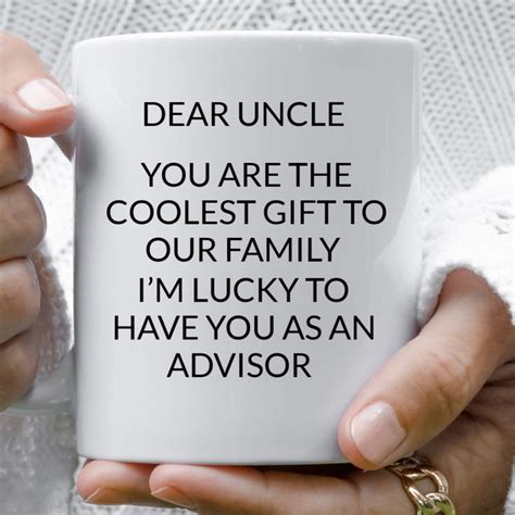 Uncle T Birthday Present For Uncle Uncle Coffee Mug Or Cup T To Uncle From A Nephew Or