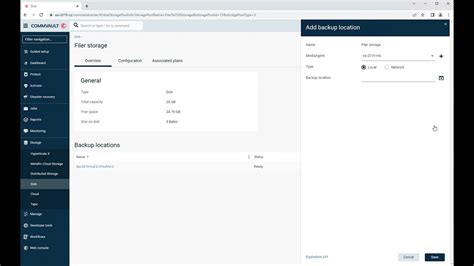 Commvault V11 Add Backup Location Mount Path To Disk Storage Youtube