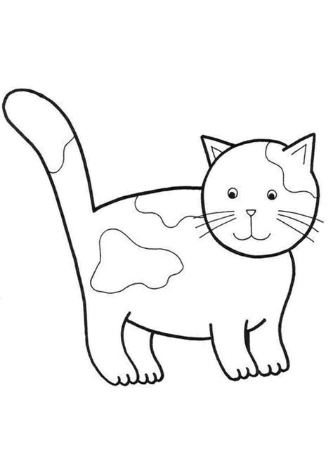 Шаблон кота для рисования - 81 фото