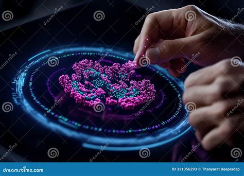 A Realistic Image Of A Chromosome Mapping Process With Genetic Markers