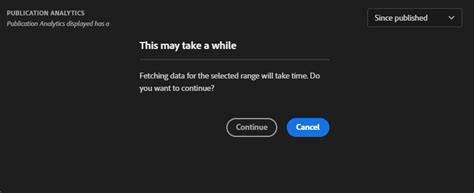 publish online dashboard does not load analytics o adobe support