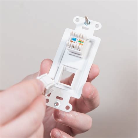 Legrand Plastic Cat5e Ethernet Wall Jack Wp3215 Wh V1 At