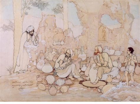 نمایش آثار استاد بهزاد در وصف اشعار خیام