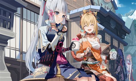 Raiden Shogun Yae Miko Kamisato Ayaka And Yoimiya Genshin Impact