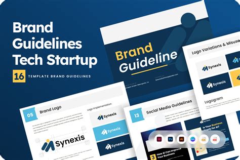 Synexis Tech Startup Brand Guideline Graphic By Twinletter · Creative Fabrica