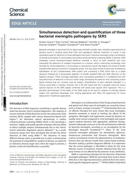 Pdf Simultaneous Detection And Quantification Of Three Bacterial