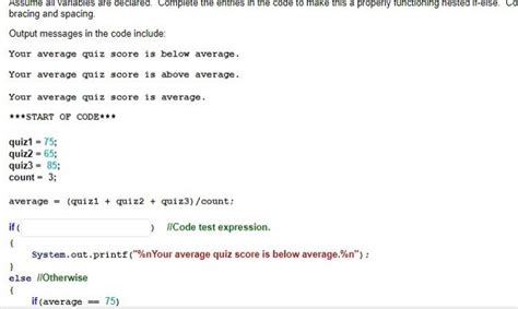 solved assume all variables are declared complete the
