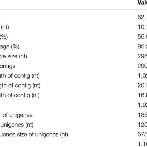 Summary Of Sequencing And De Novo Assembly Download Table