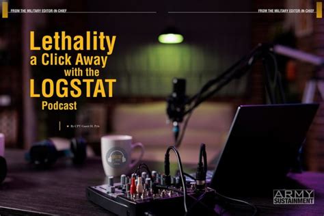 Lethality A Click Away With The Logstat Podcast U S Army Training And Doctrine Command