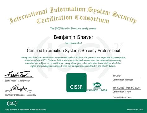 Ben Shaver On Linkedin Security Cissp
