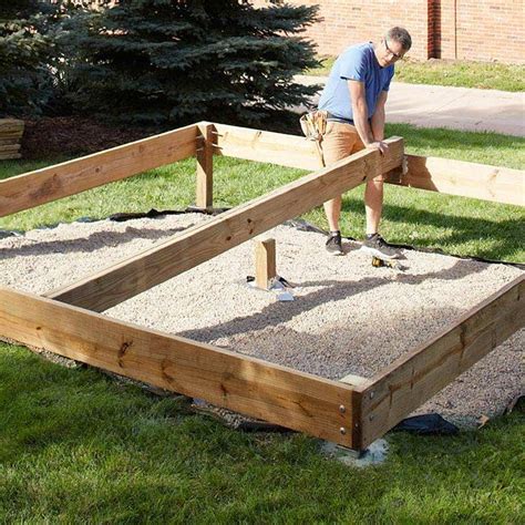 Add The Center Beam To The Deck Deck Building Plans Building A Shed Decks Backyard Outdoor