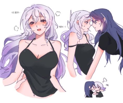 Acheron And Black Swan Honkai And 1 More Drawn By Baeg I1002e