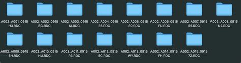 my camera saved the footage in a million difference folders is there a