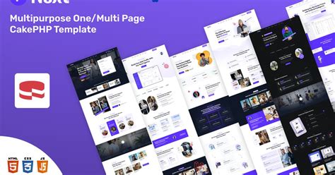 Next Multi Purpose Cakephp Template Site Templates Landing Page