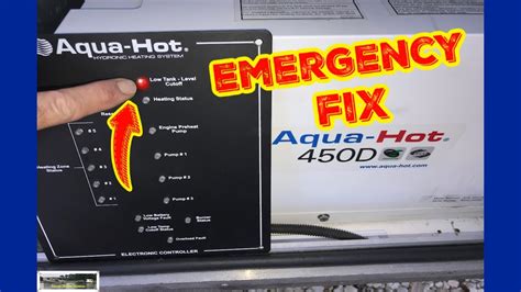 Quick Fix My Aqua Hot Low Tank Level Cutoff Light Is On You Must