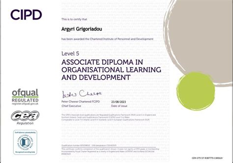 Ero Grigoriadou Assoc Cipd On Linkedin My Cipd Level 5 Associate