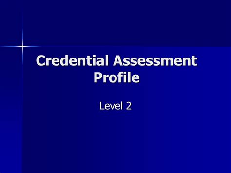 Ppt Federal Requirements For Credential Assessments Powerpoint