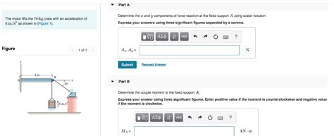 Solved Part A Determine The Z And Y Components Of Force Chegg