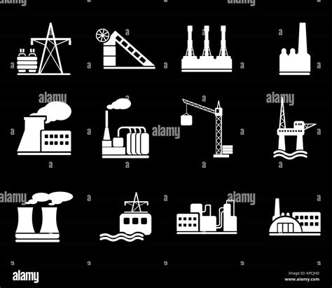 Werk Und Industrie Symbole Stockfotografie Alamy