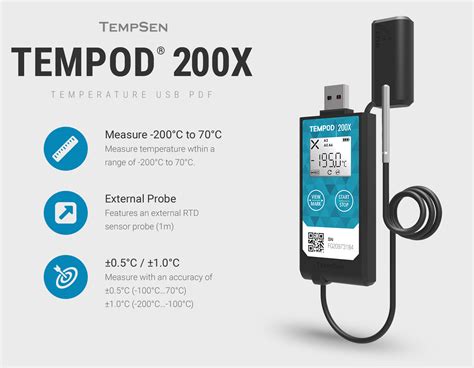 Tempod 200X Ultra Low Temperature Data Logger Loggershop
