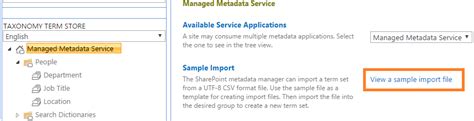 How To Import Managed Metadata Into Sharepoint