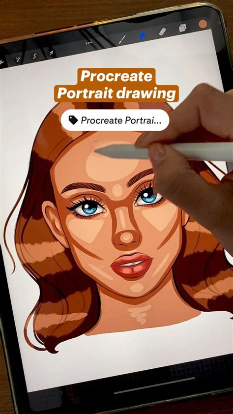 Procreate portrait drawing Рисунки лица Цифровой портрет Цифровой рисунок