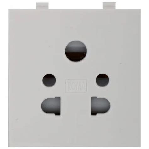 10 Amp White Anchor Polycarbonate Roma Multi Socket For Electric
