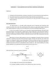 ACTIVITY Familiarization Docx EXPERIMENT FAMILIARIZATION WITH ELECTRICAL MEASURING