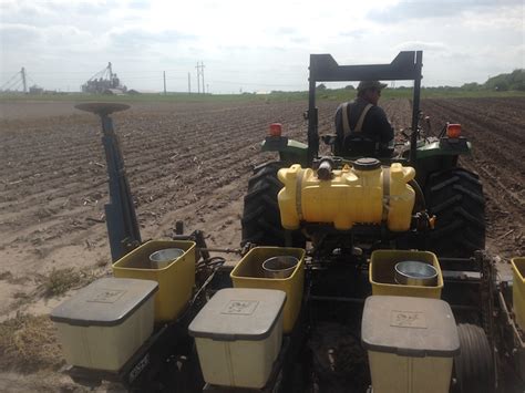 Planting A Soybean Test Plot At The Farm Research Center Bigyield