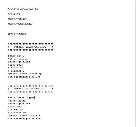 Solved Assignment 4 You Are Creating A Vehicle