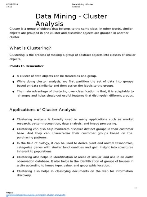data mining cluster analysis pdf