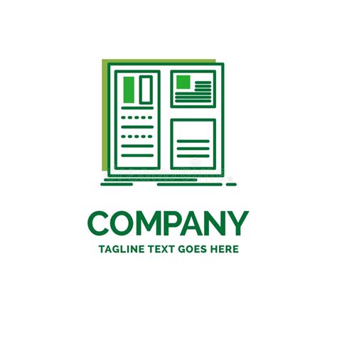 Design Grid Interface Layout Ui Flat Business Logo Template Stock