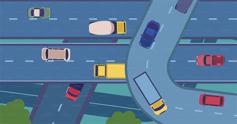 자동차가 있는 도로의 오버헤드 뷰 벡터 Unsplash의 벡터 이미지