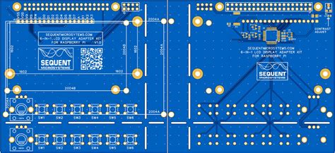 Six In One Lcd Adapter For 2004 And 1602 Lcds For Raspberry Pi O To 5 Sequent Microsystems