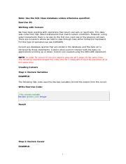 Module SQLClass Practice Exercises Note Use The SQL Class Database Unless Otherwise