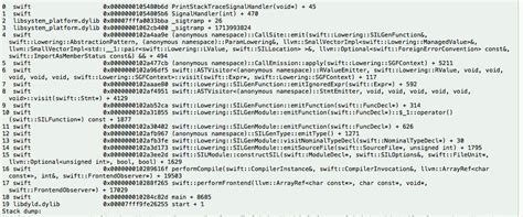 Swift3 Command Failed Due To Signalsegmentation Fault 11 In Xcode 8