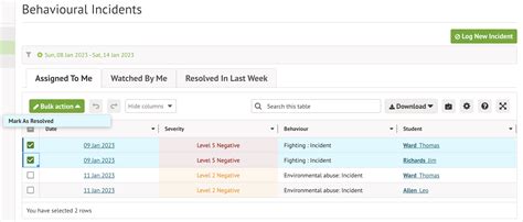 Logging Editing And Resolving Behaviour Incidents Arbor Help Centre